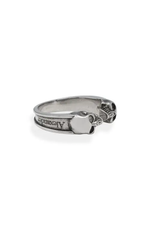 Alexander McQueen Double Skull Ring