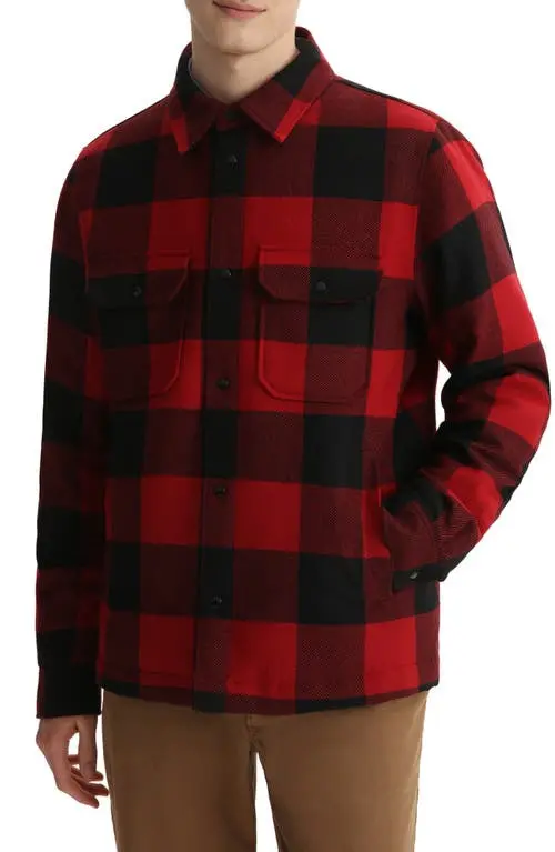 Woolrich Quilted Down Check Overshirt