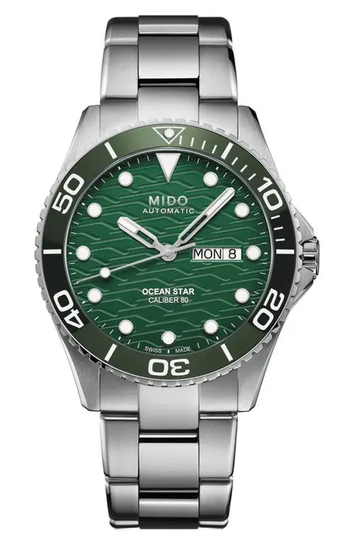 MIDO Ocean Star 200c Bracelet Watch - Silver