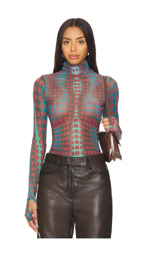 AFRM Zadie Top - Cyber Optic Dot