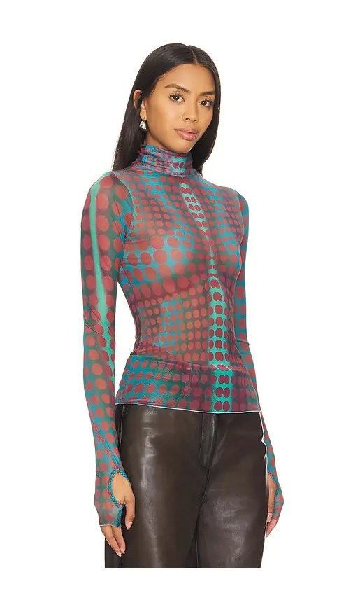 AFRM Zadie Top - Cyber Optic Dot