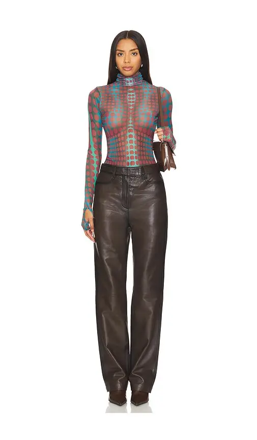 AFRM Zadie Top - Cyber Optic Dot