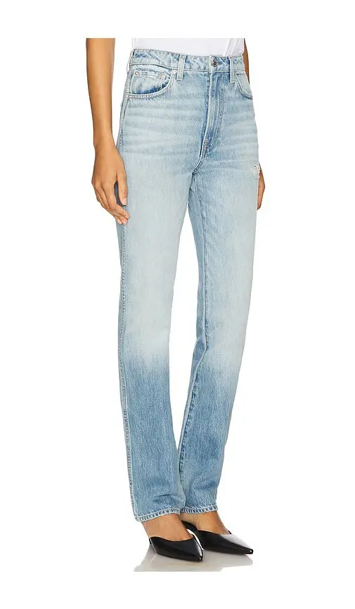 GRLFRND Sara Super High Rise Straight Leg Jeans - La Brea Ave