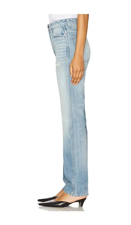 GRLFRND Sara Super High Rise Straight Leg Jeans - La Brea Ave