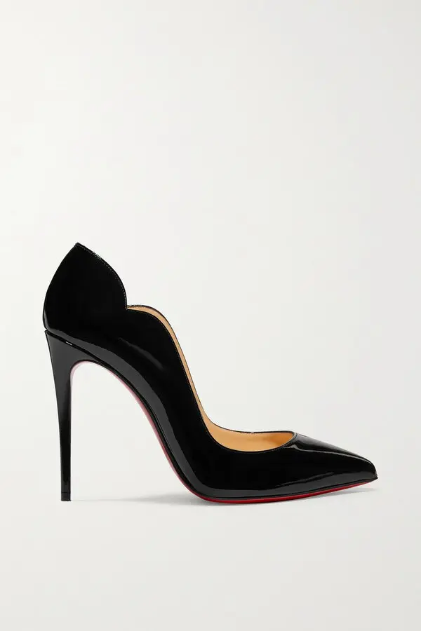 CHRISTIAN LOUBOUTIN Hot Chick 100 Patent-leather Pumps - Black