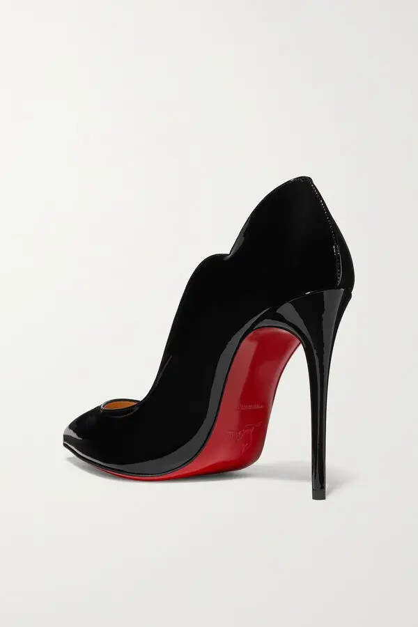 CHRISTIAN LOUBOUTIN Hot Chick 100 Patent-leather Pumps - Black