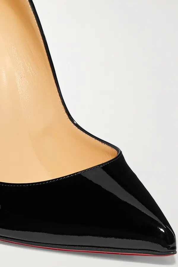 CHRISTIAN LOUBOUTIN Hot Chick 100 Patent-leather Pumps - Black