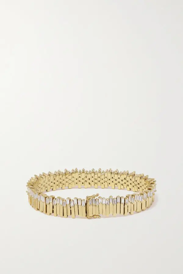 SUZANNE KALAN 18-karat Diamond Tennis Bracelet