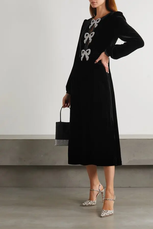 slim fit dress slacks Kelly Dress in Emerald – SALONI main image 0