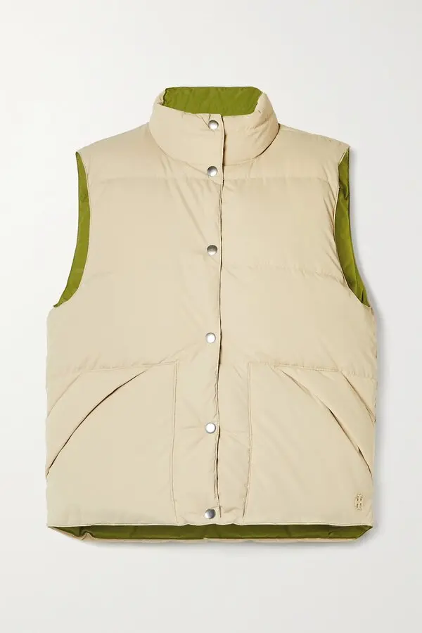 Tory Burch Reversible Quilted Shell Down Vest