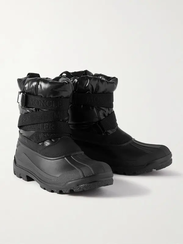 MONCLER, Summus Webbing-Trimmed Nylon and Rubber Snow Boots, Size 40 Moncler - Summus Webbing-Trimmed Nylon and Rubber Snow Boots  main image 2