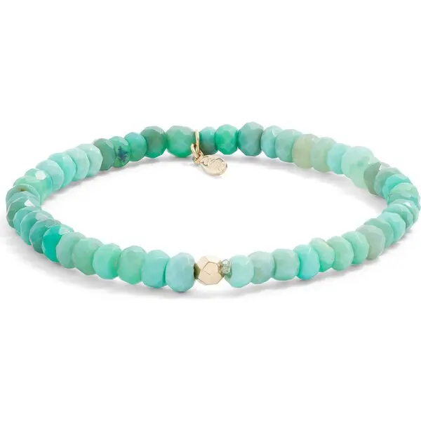 Anzie Bohème Chrysoprase Beaded Stretch Bracelet - Green