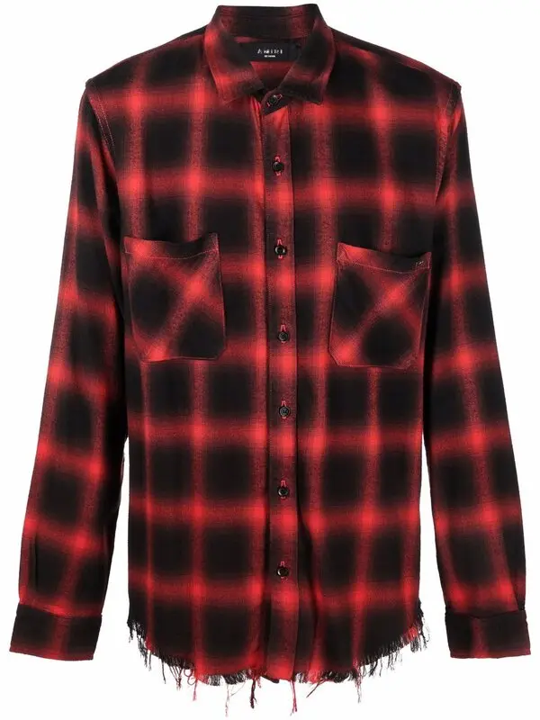 Amiri Shadow Plaid Shirt