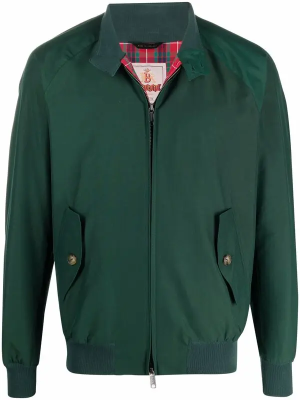 BARACUTA G9 Harrington Bomber Jacket - Green