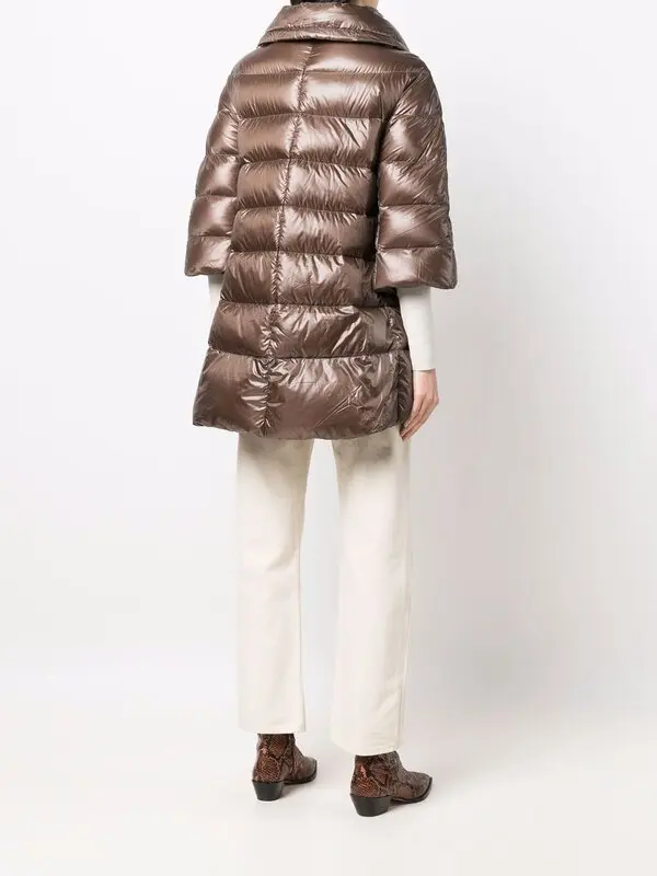 Herno Cleofe Cropped Sleeve Jacket