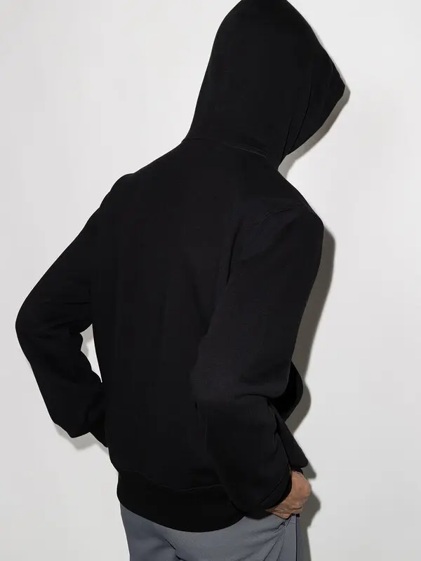 Amiri Logo-print Cotton Hoodie - Black