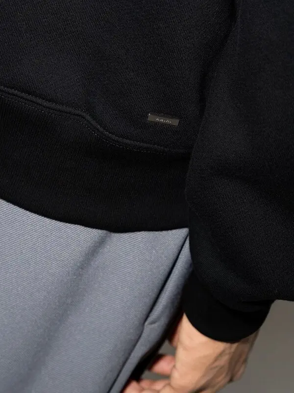 Amiri Logo-print Cotton Hoodie - Black