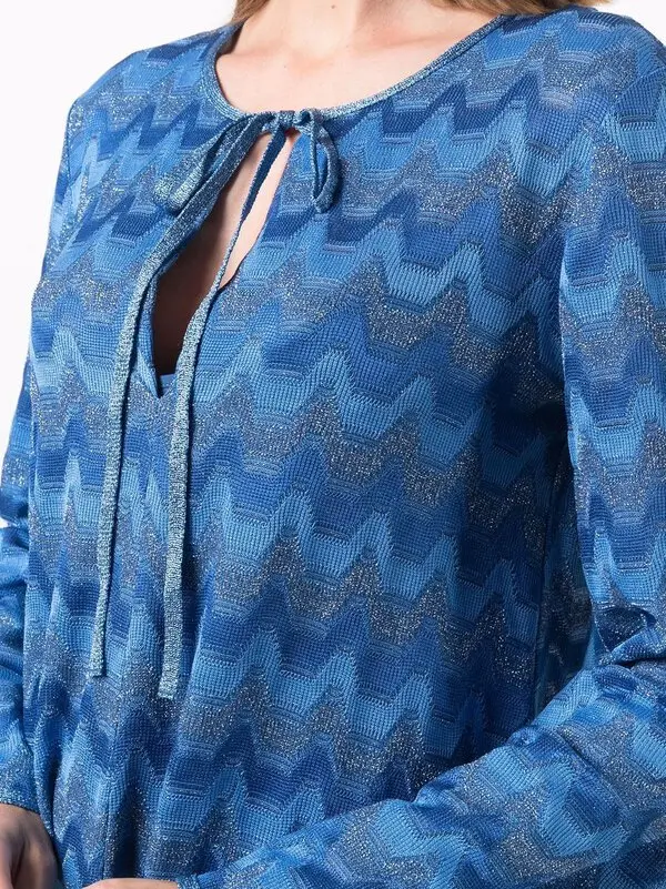 Missoni Long-sleeve Midi Dress