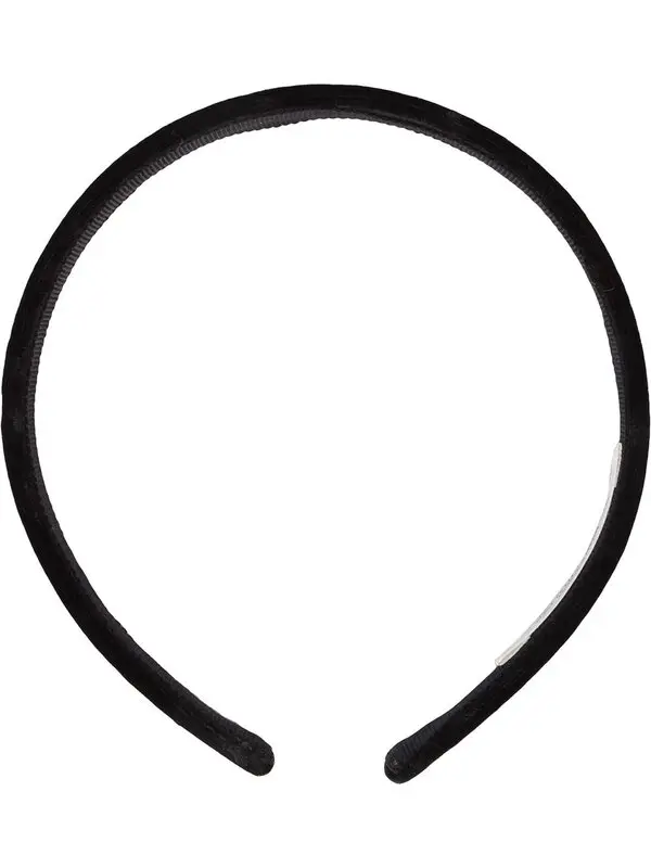 JENNIFER BEHR Lacey Silk Velvet Hairband - Black