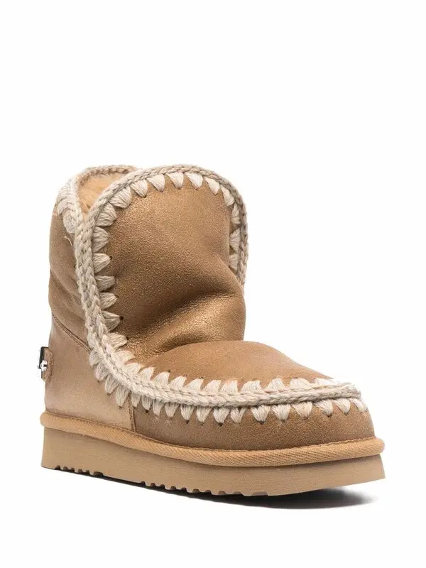 Mou Rhinestone Embellished Eskimo Boots