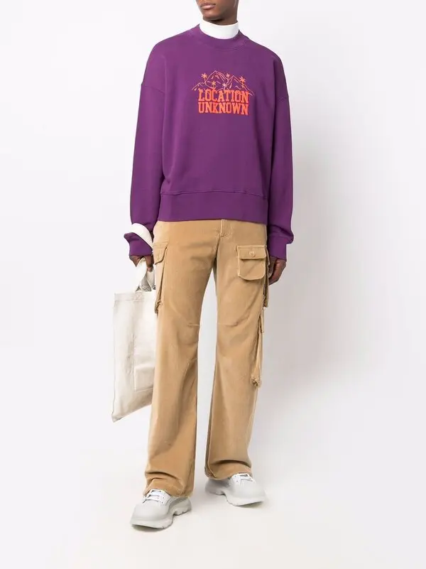 Palm Angels Crew Neck Sweatshirt