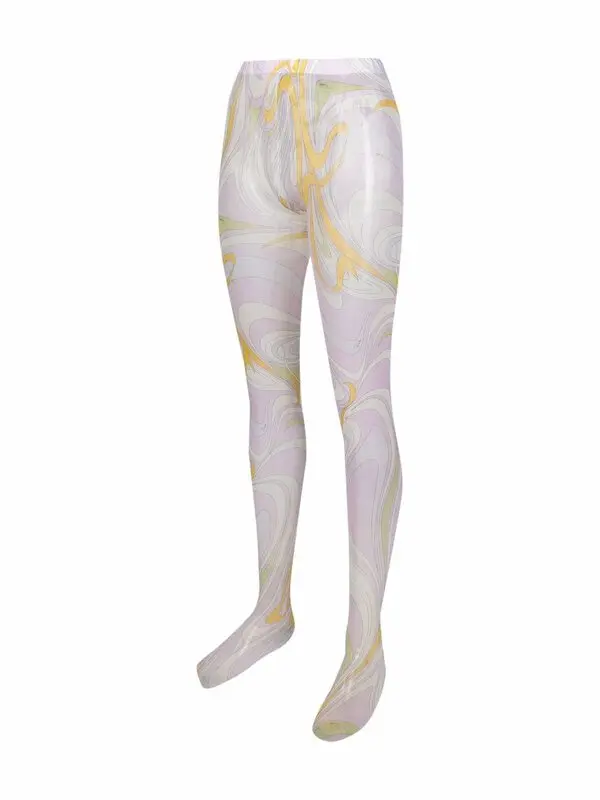 Emilio Pucci Graphic-print Tights
