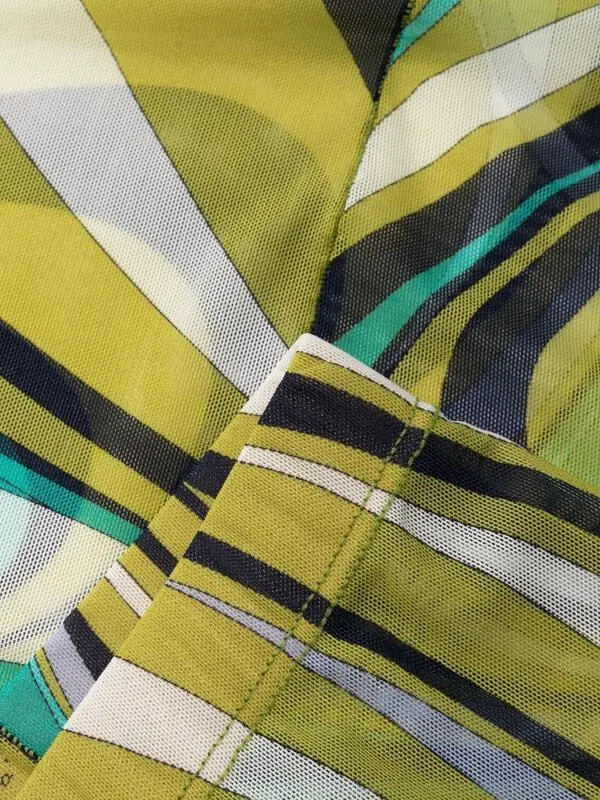 Emilio Pucci Semi-sheer Graphic-print Tights