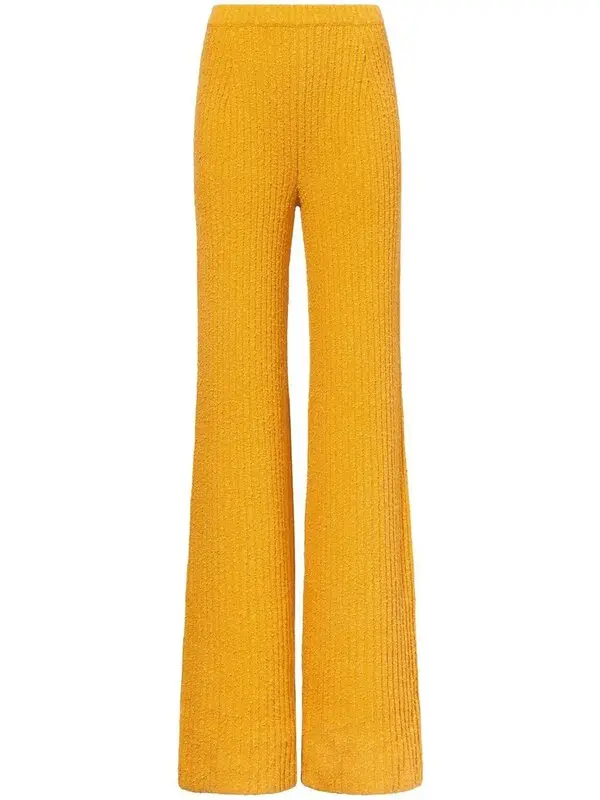 Proenza Schouler Mélange Bouclé Flared Trousers
