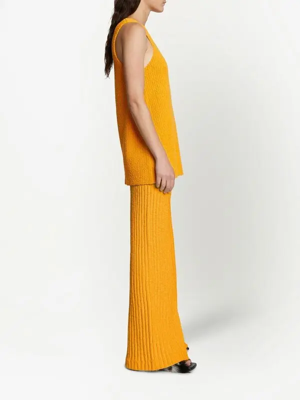 Proenza Schouler Mélange Bouclé Flared Trousers