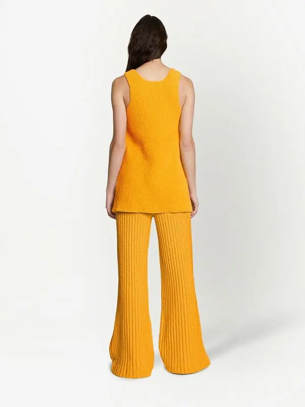 Proenza Schouler Mélange Bouclé Flared Trousers
