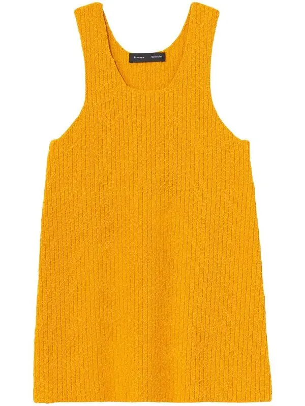Proenza Schouler Mélange Bouclé Knitted Tank Top