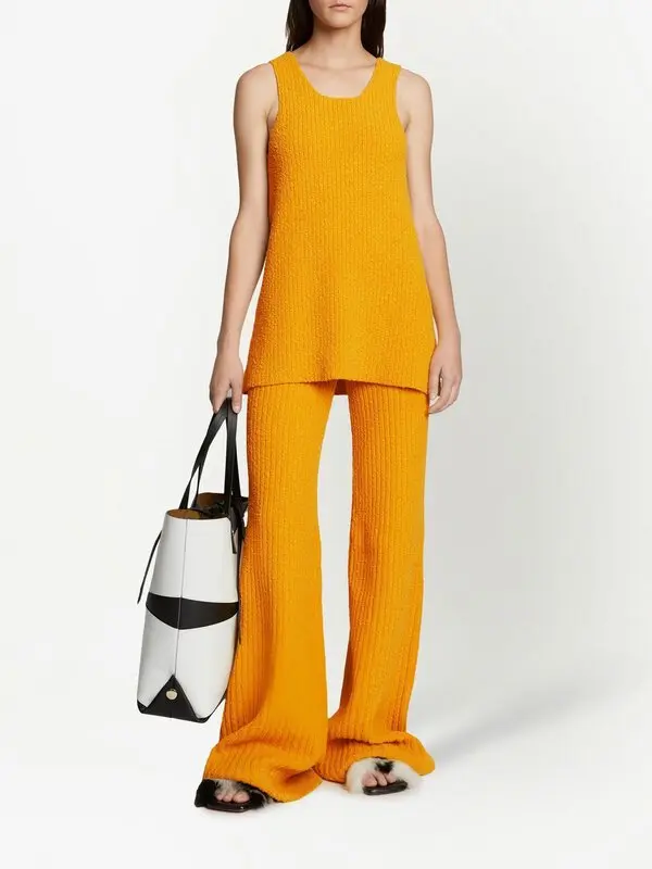 Proenza Schouler Mélange Bouclé Knitted Tank Top