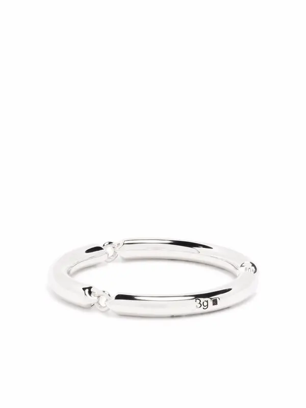 Le Gramme 3g Polished Link Ring - Silver