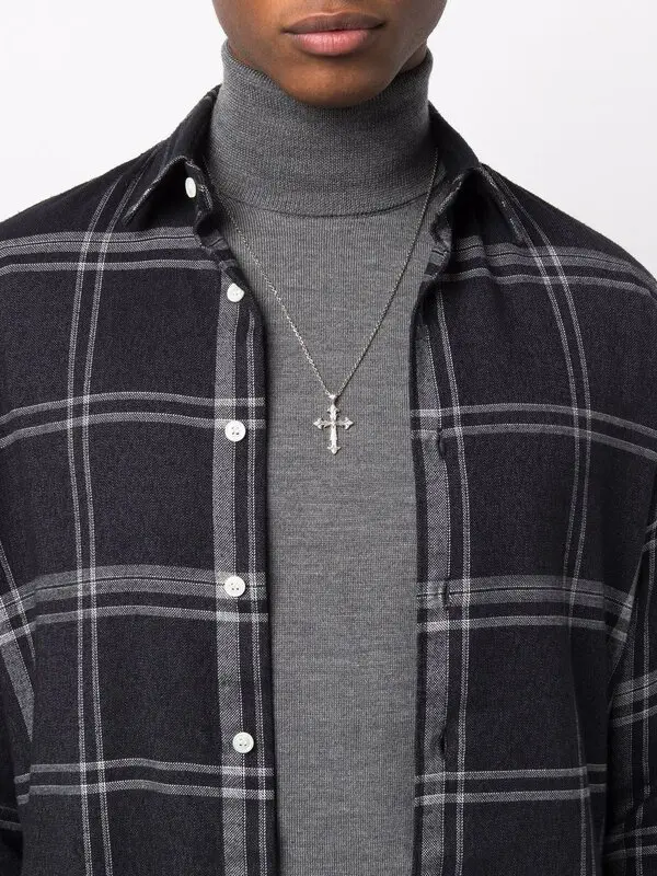 Emanuele Bicocchi Fleury Cross Necklace - Silver