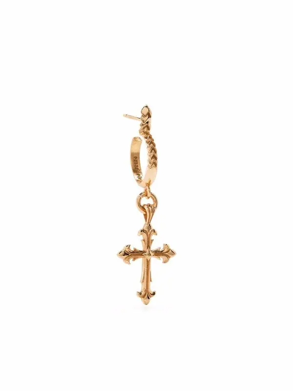 Emanuele Bicocchi Fleury Cross Charm Single Earring - Gold