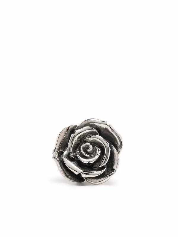 Emanuele Bicocchi Rose Stud Single Earring - Silver