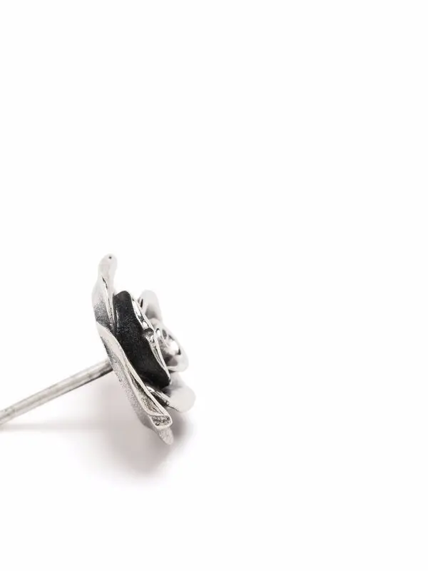 Emanuele Bicocchi Rose Stud Single Earring - Silver