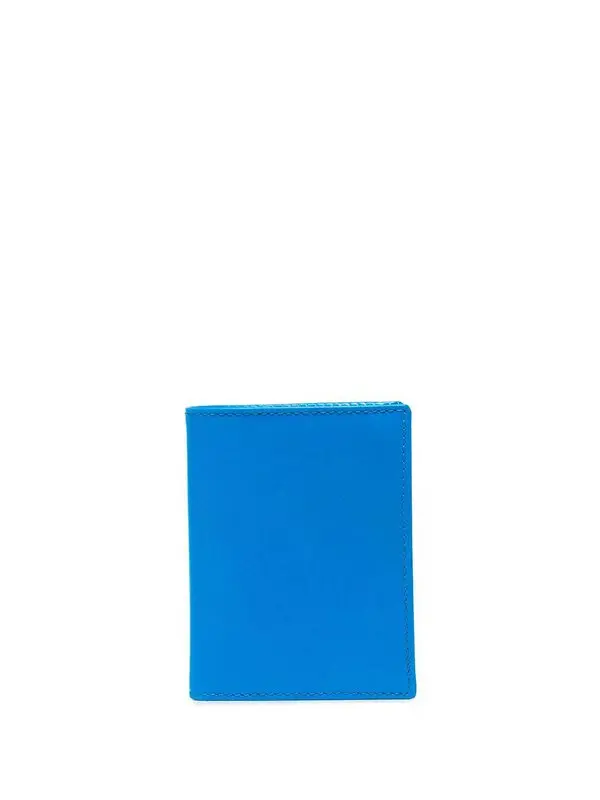 Comme Des Garçons Super Fluo Leather Cardholder - Blue