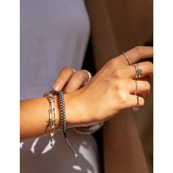 Monica Vinader Rio Sterling Silver Friendship Bracelet