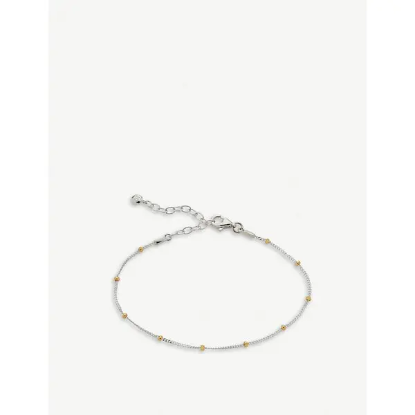 Monica Vinader Beaded Sterling Chain Bracelet - Silver
