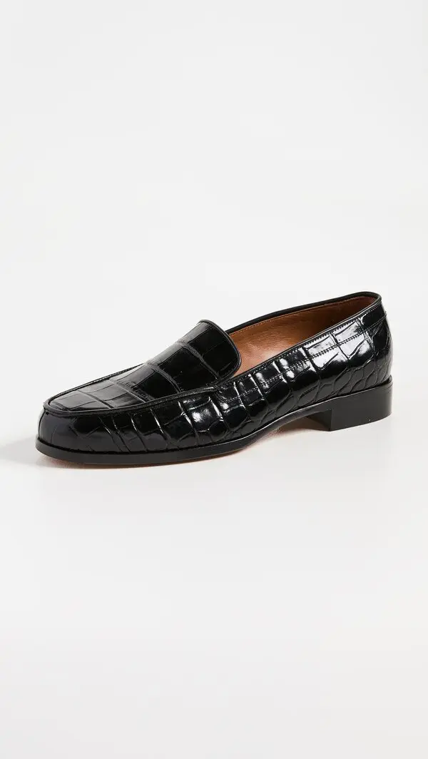 EMME PARSONS Danielle Loafers - Black Croc