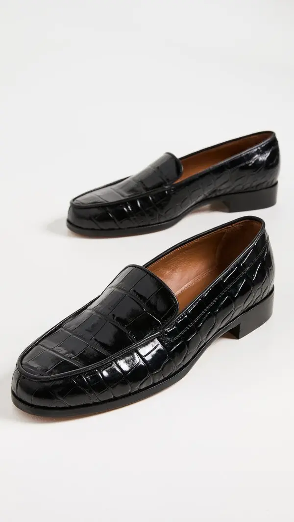 EMME PARSONS Danielle Loafers - Black Croc