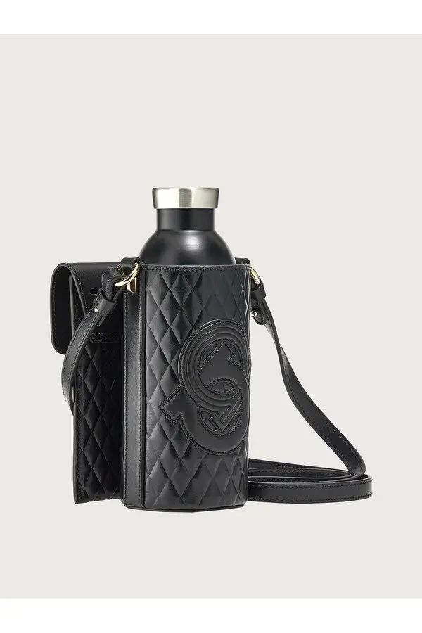 Ferragamo Gancini Water Bottle And Carry Case In Black - 30 