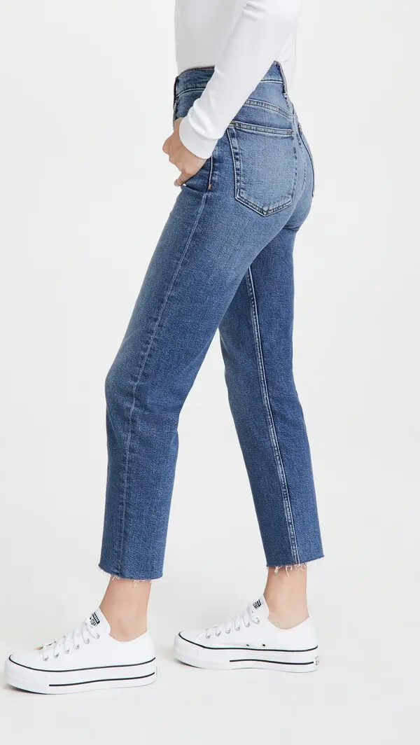 RE/DONE High-rise Stove Pipe Jeans - Mid 70s