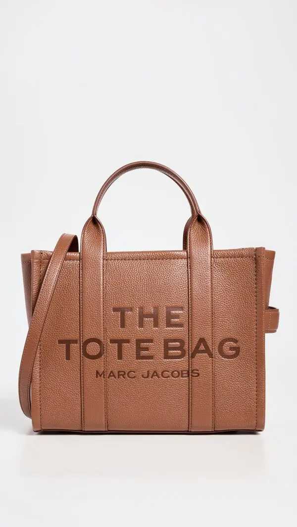 Marc Jacobs Leather Medium Tote Bag - Argan Oil