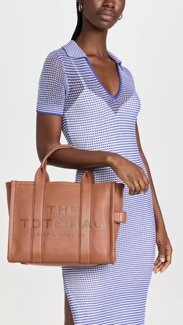 Marc Jacobs Leather Medium Tote Bag - Argan Oil