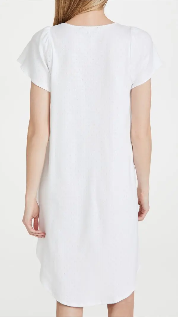 Hatch The Pointelle Nightgown - White