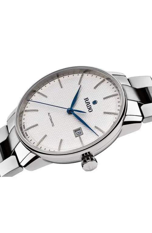RADO Coupole Classic Automatic Bracelet Watch - Silver/white/silver