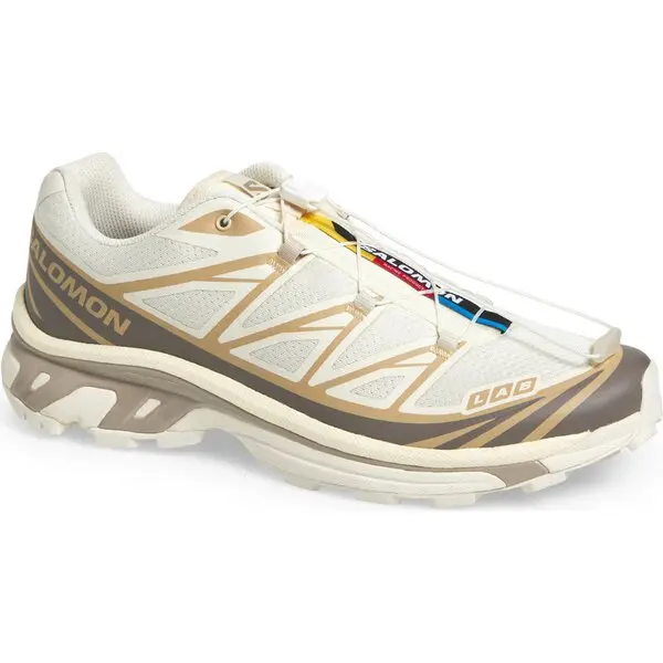 SALOMON Gender Inclusive Xt-6 Sneaker - Vanilla Ice/iron/etherea