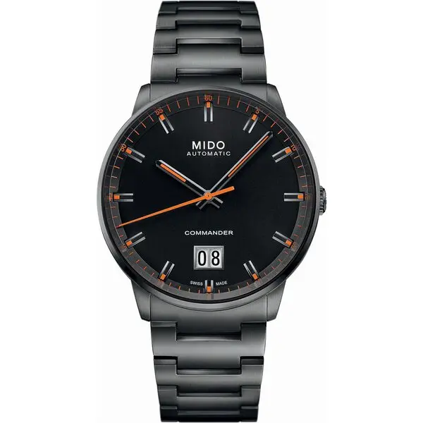 MIDO Commander Big Date Automatic Bracelet Watch - Black